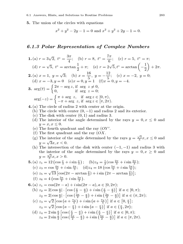 Representing the Union of Two Circles and Polar Representation of ...