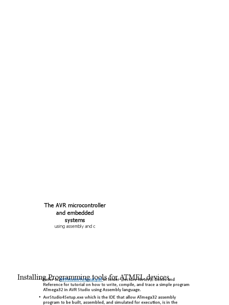 AVR Architecture | Descargar gratis PDF | Computer Architecture | Integrated Circuit