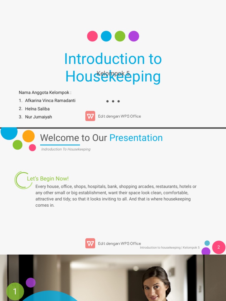 Introduction To Housekeeping | PDF | Laundry | Housekeeping