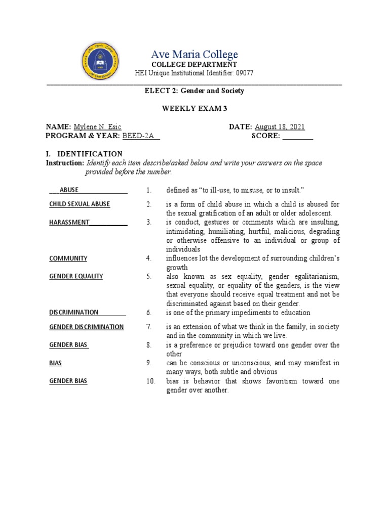 Gender and Society | PDF | Sexism | Gender Studies