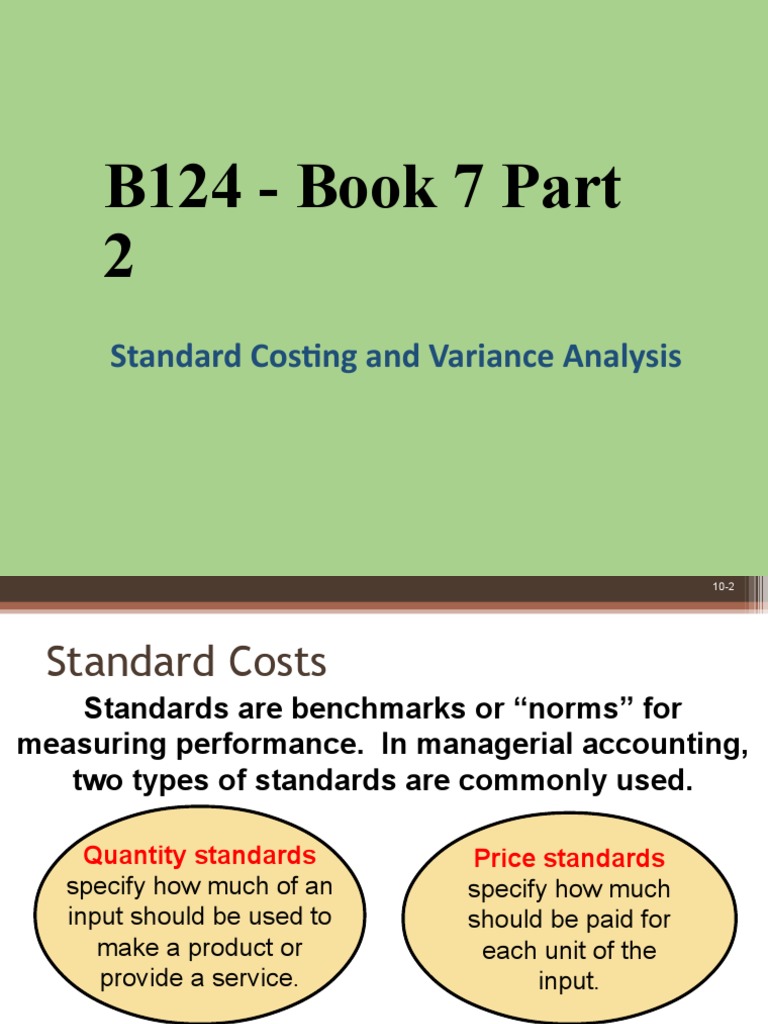 Standard Costing and Variance Analysis | PDF | Labour Economics ...