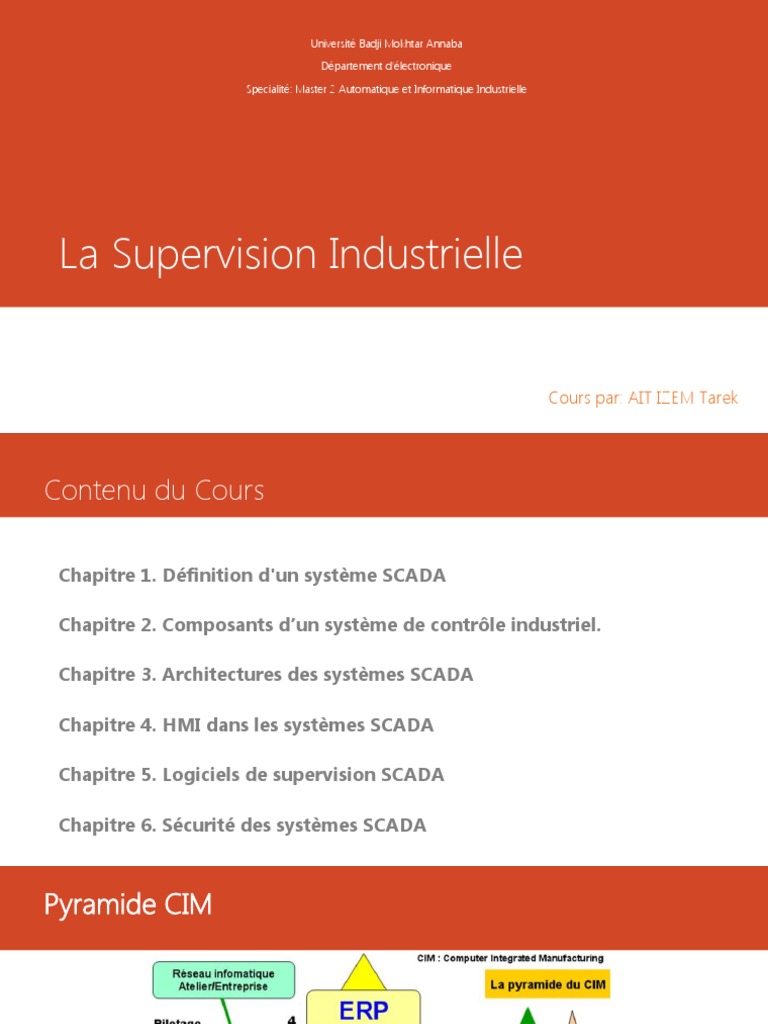 La Supervision Industrielle | PDF | Scada | Langage de programmation