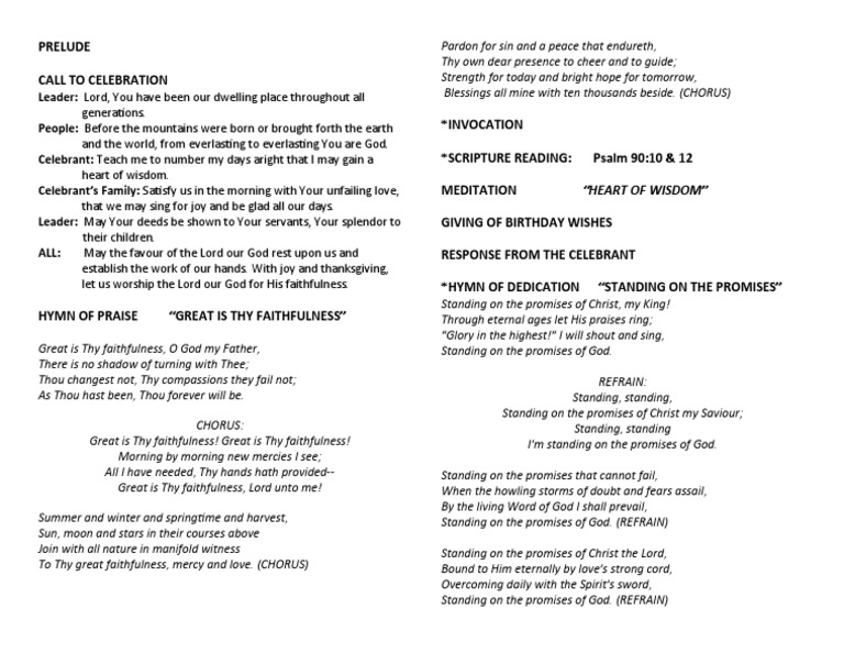 Birthday Liturgy Template v1 | PDF | Christian Worship And Liturgy ...