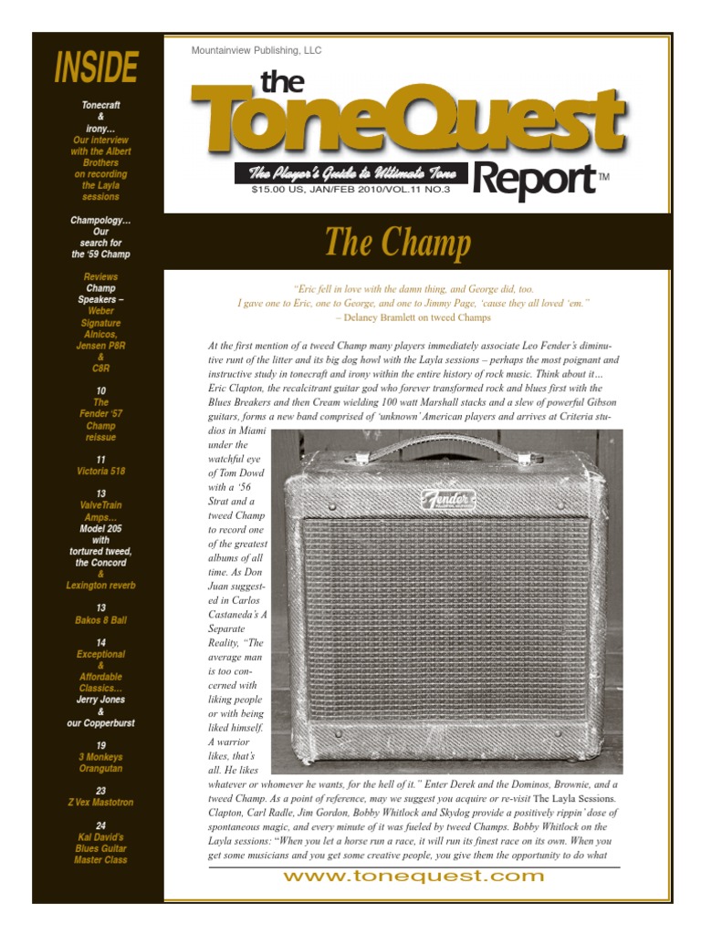 Tweed Champ | PDF | Sound Recording | Sound Technology