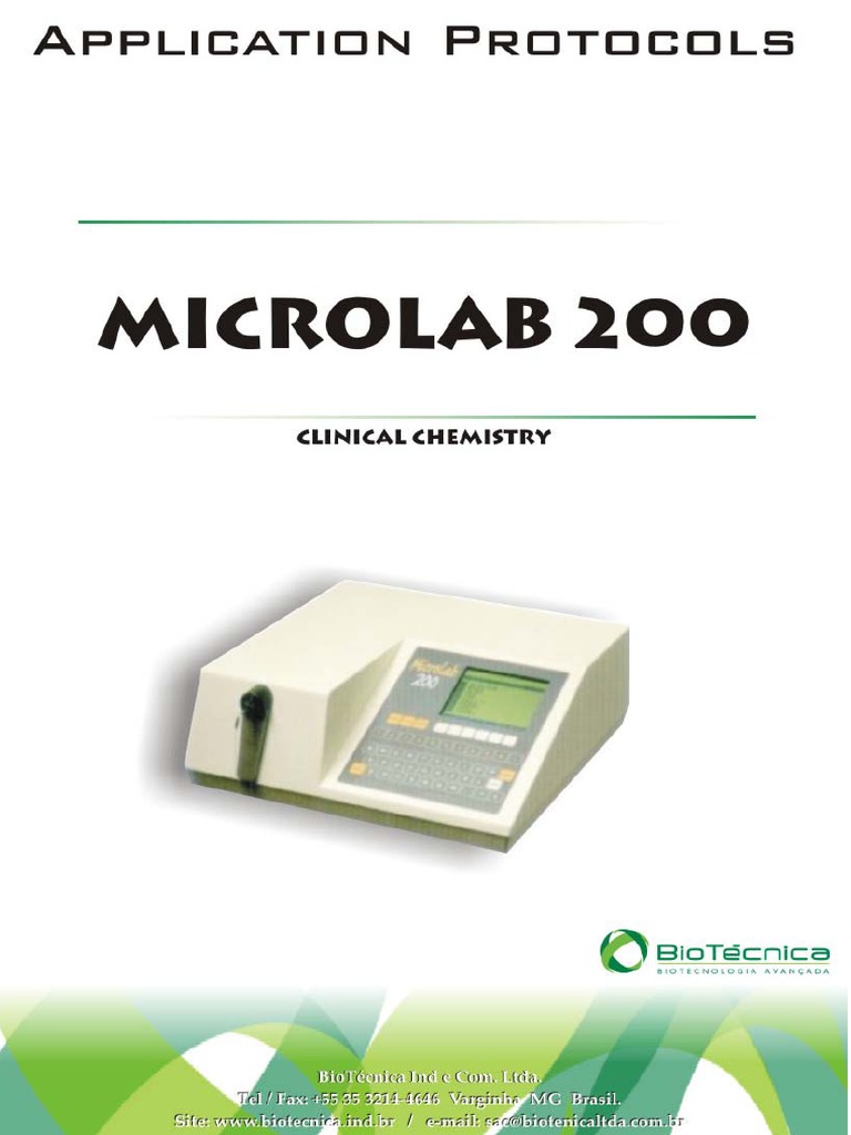 Equipment Applications Microlab 200 | PDF | Temperature | High Density ...
