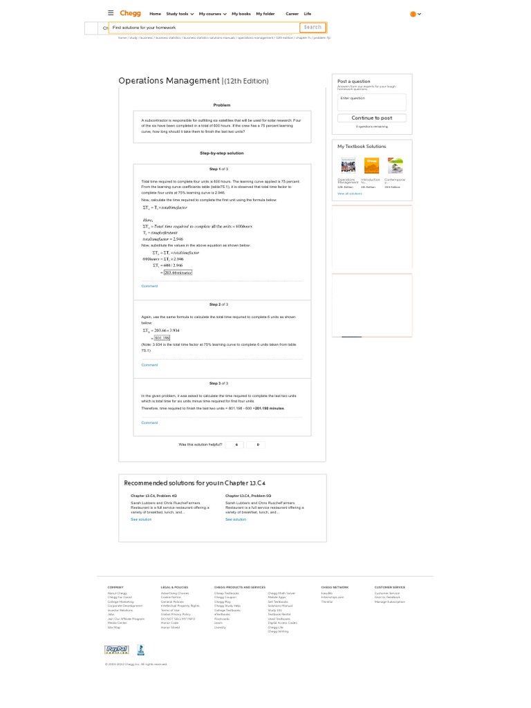 Operations Management: (12th Edition) | PDF | Textbook