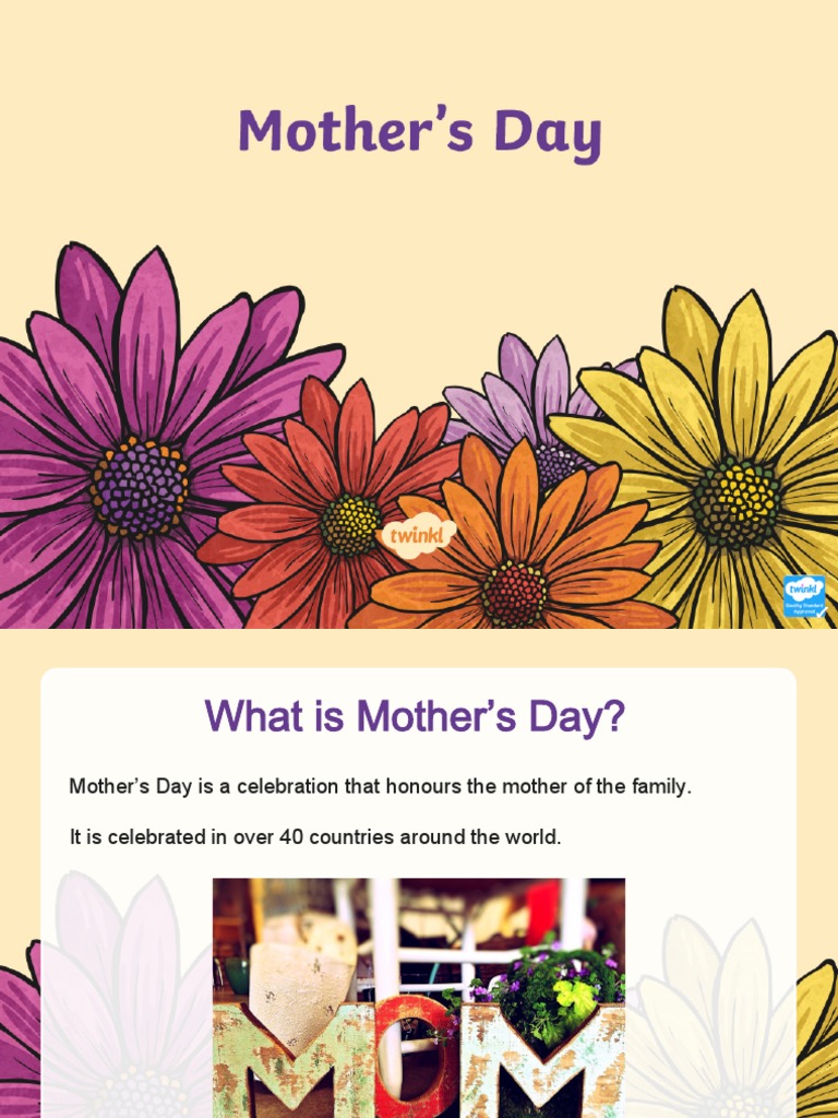 History and Traditions of Mother's Day | PDF | Observances | Holidays