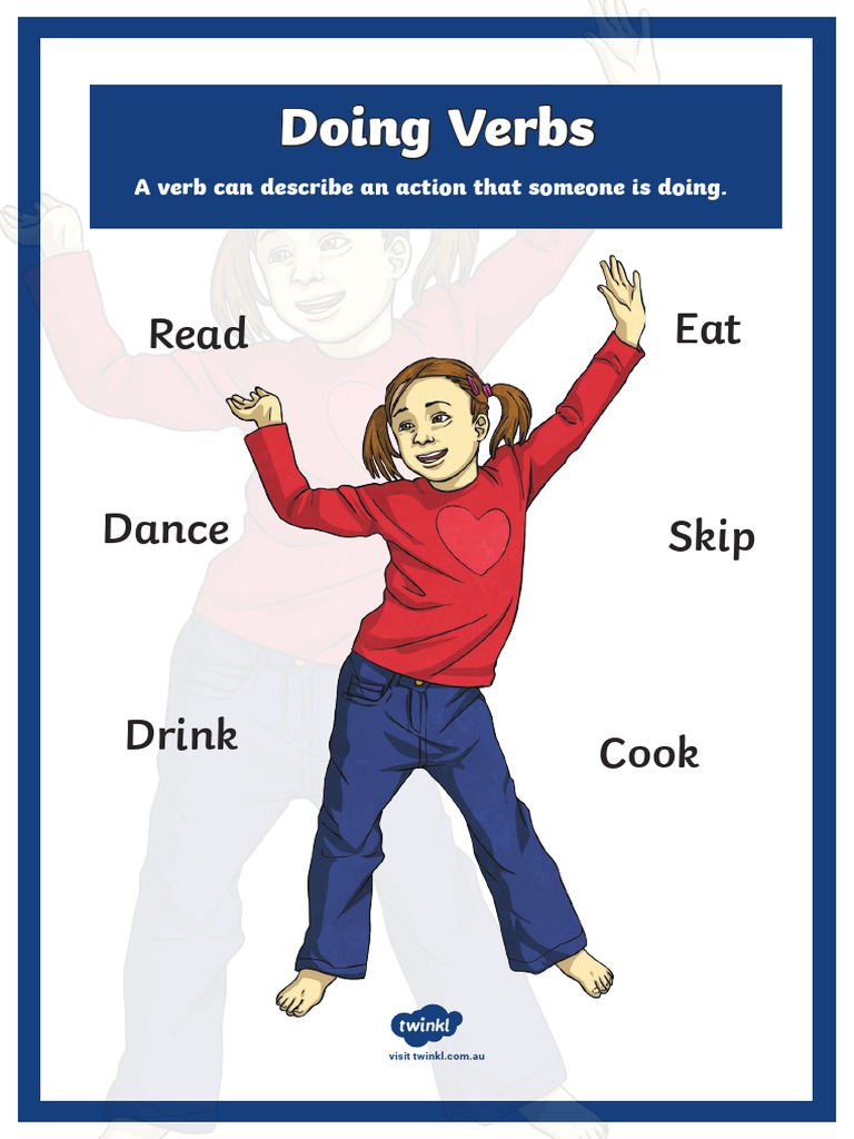 Twinkl AU-T2-E-2548629 - Verb-Display-Posters - Ver - 6 | PDF