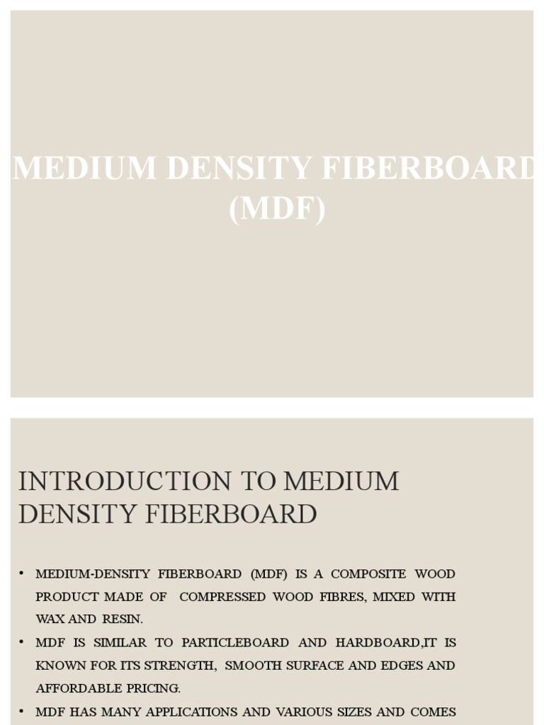 MDF and Handles | PDF | Natural Materials | Biodegradable Materials