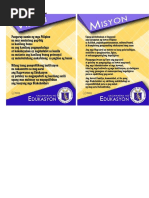 DepEd Mission, Vision, and Core Values | PDF