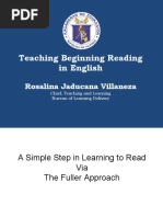 Teaching Beginning Reading: Fuller Technique | PDF | Writing ...