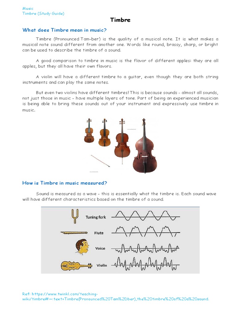 Understanding Timbre in Music | PDF