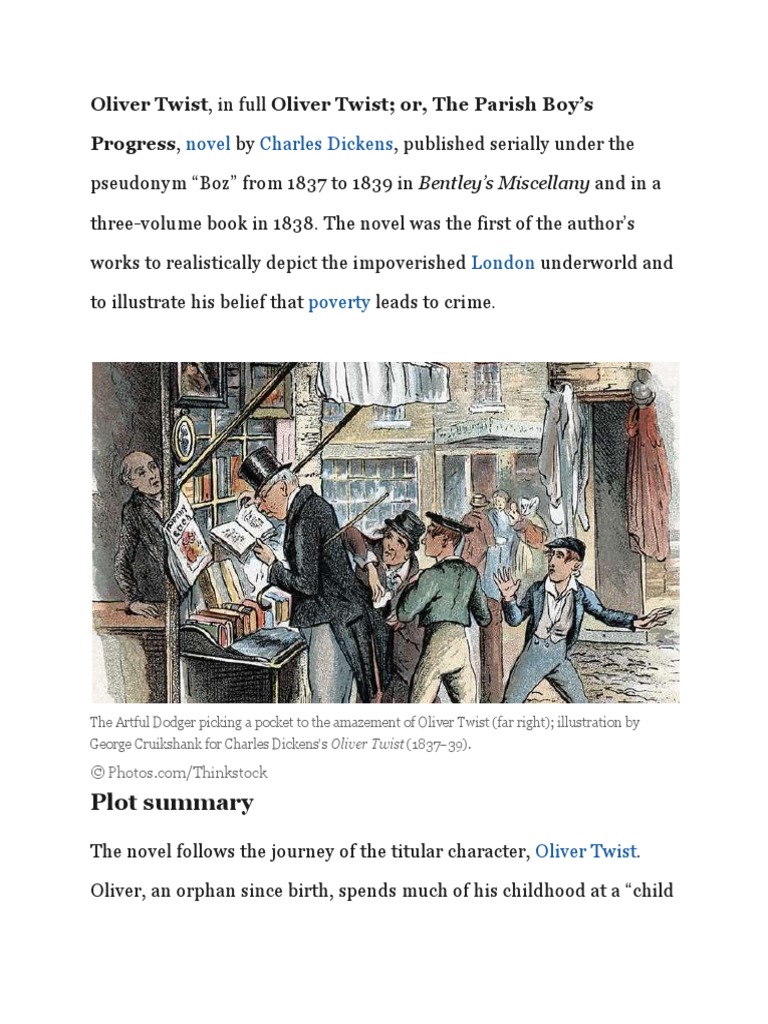 Oliver Twist | PDF | Oliver Twist | Fagin