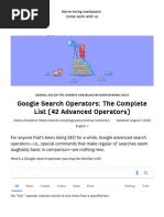 Google Cheat Sheet | PDF