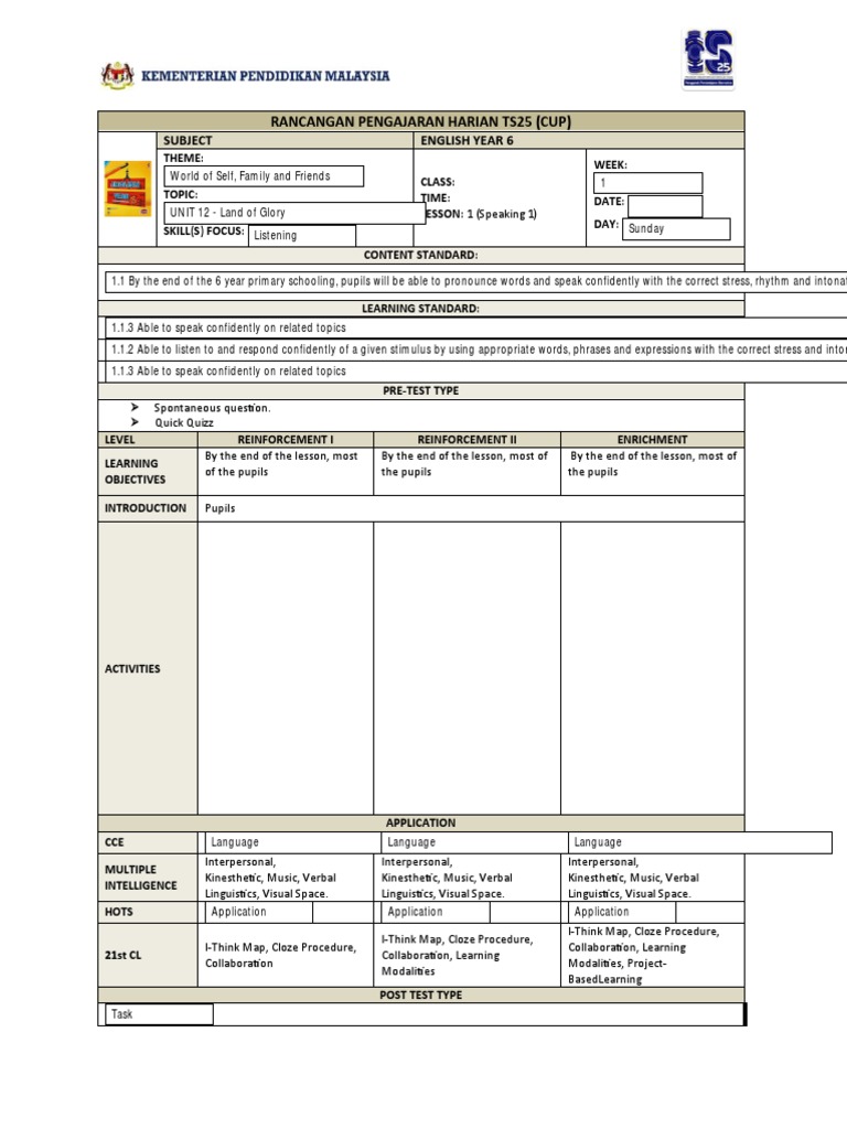 RPH Cup-Bi Y6 (Tapak) | PDF | Learning | Applied Psychology