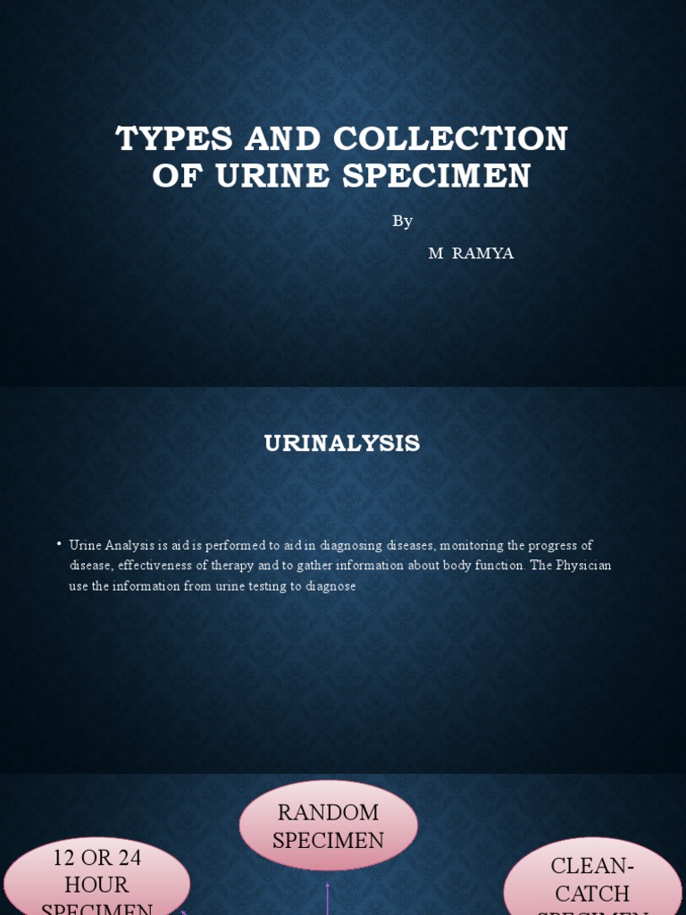 Types and Collection of Urine Sample | Download Free PDF | Urinary ...