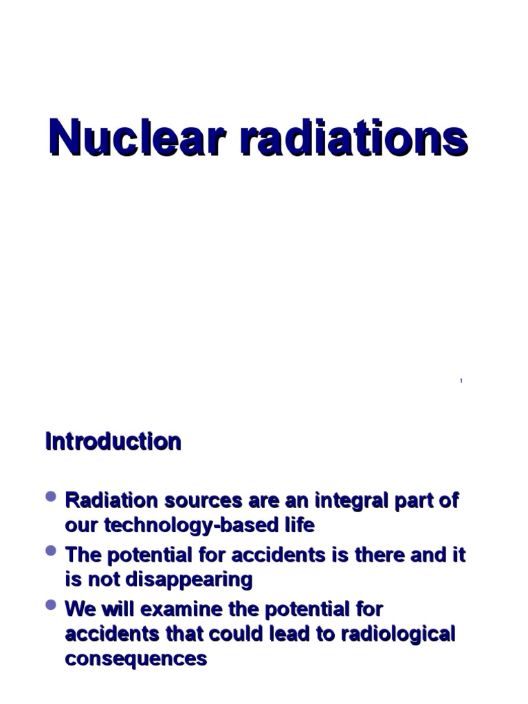 Nuclear and Radiological Accidents | PDF | Radioactive Contamination ...
