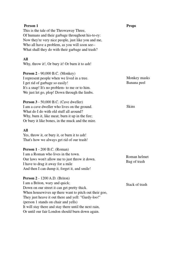 Skit | PDF | Waste Management | Recycling