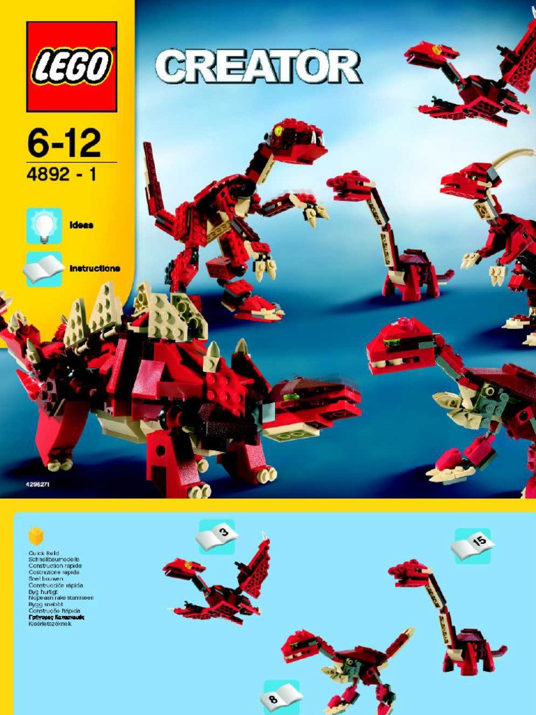2006 4892 Prehistoric Power LEGO CREATOR | PDF