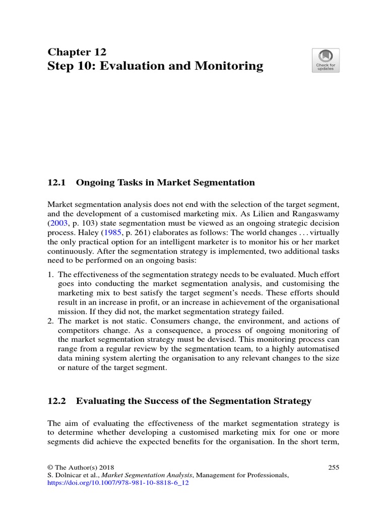 Step 10 Evaluation and Monitoring | PDF | Market Segmentation | Principal Component Analysis