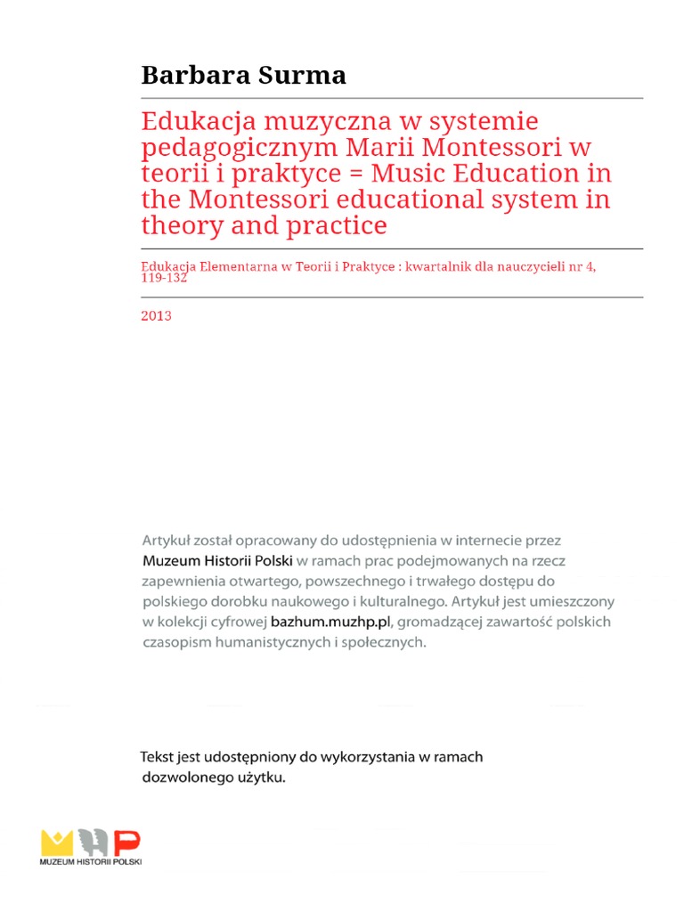Edukacja Elementarna W Teorii I Praktyce - Kwartalnik Dla Nauczycieli NR 4 | PDF