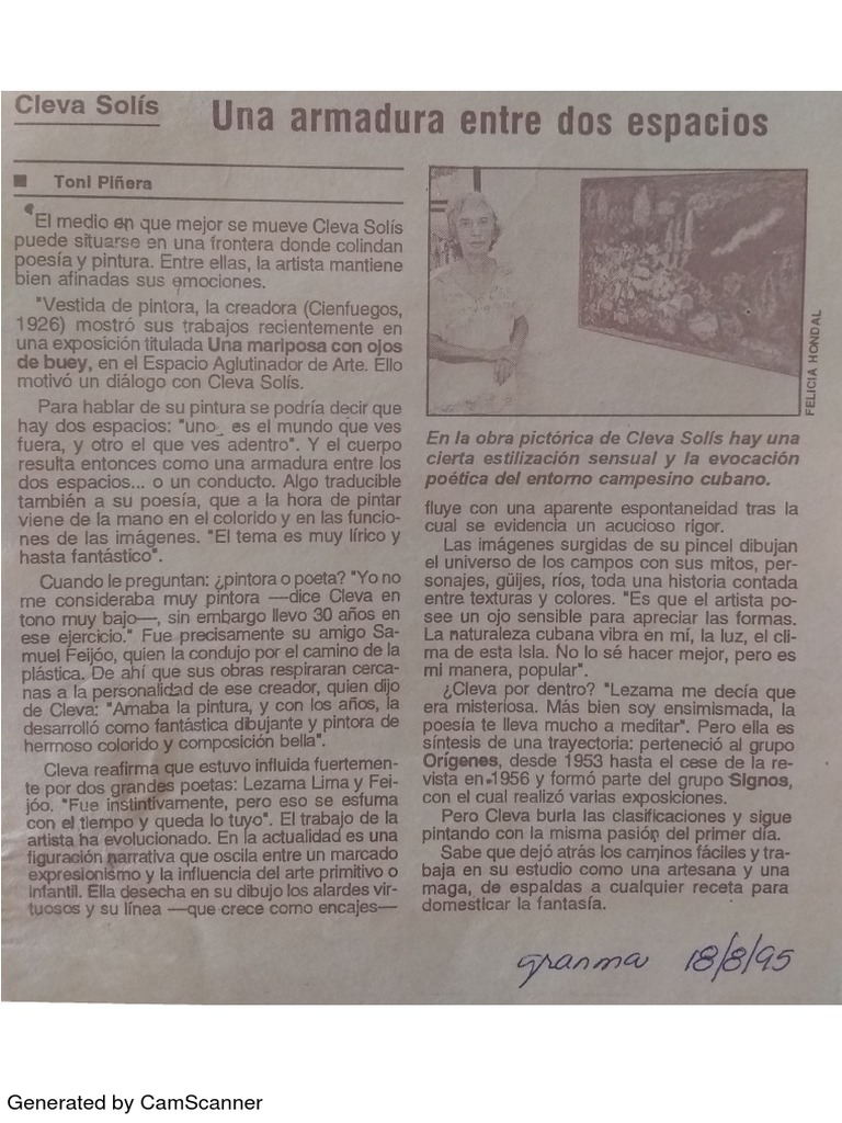 Sobre Obra Pictórica de Cleva | PDF