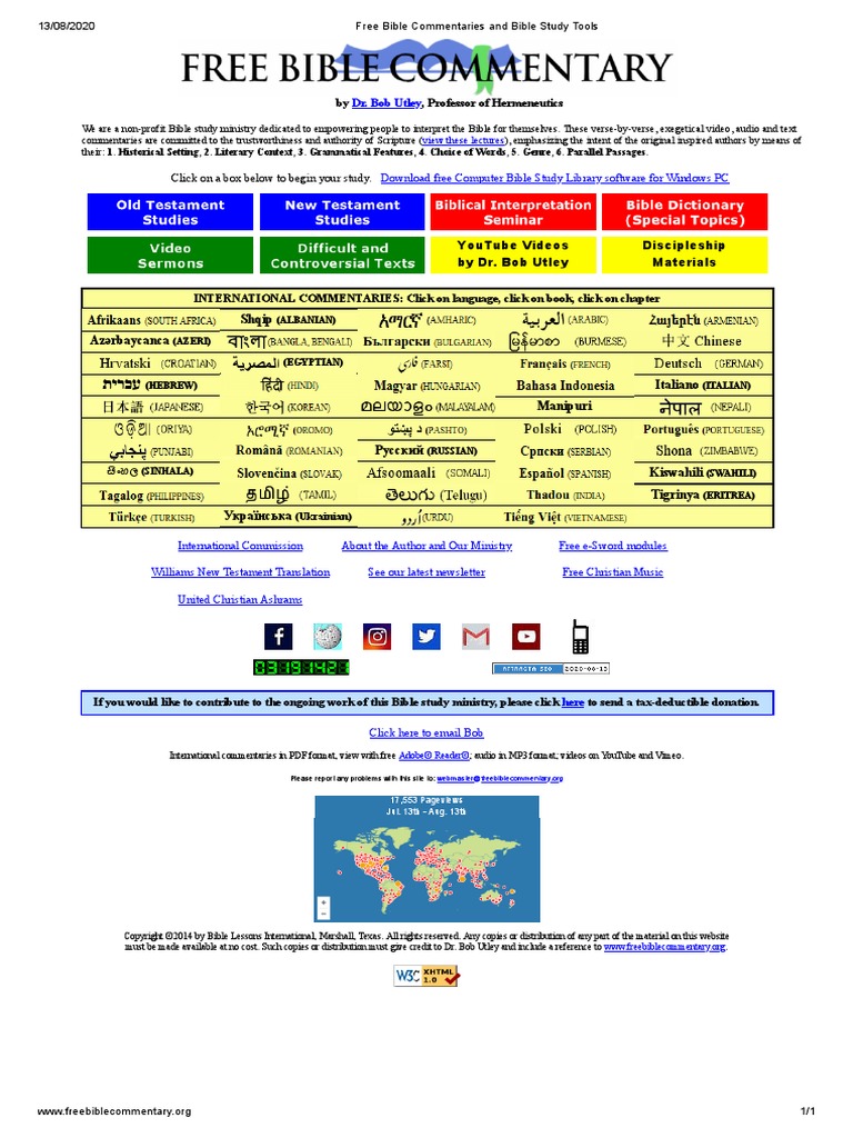 Free Bible Commentaries and Bible Study Tools | PDF