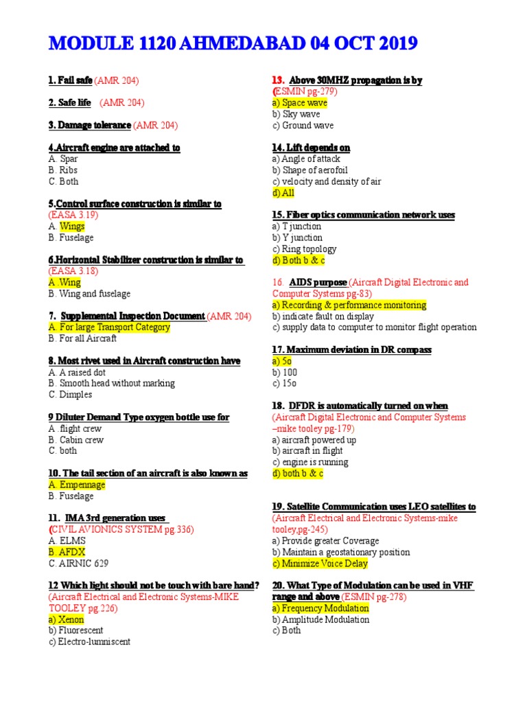 Aircraft Maintenance Module Covering Fail-Safe Design, Damage Tolerance ...