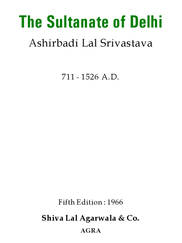 History of the Sultanate of Delhi | PDF