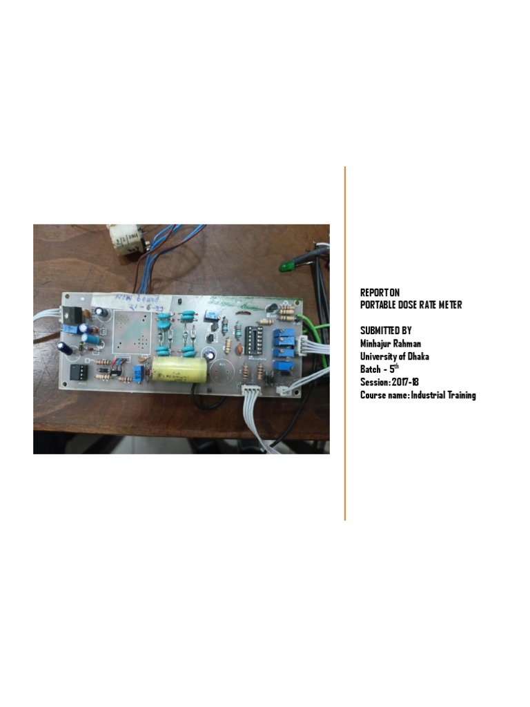 A Microcontroller Based Portable Dose Rate Meter Using GM Counter | PDF ...