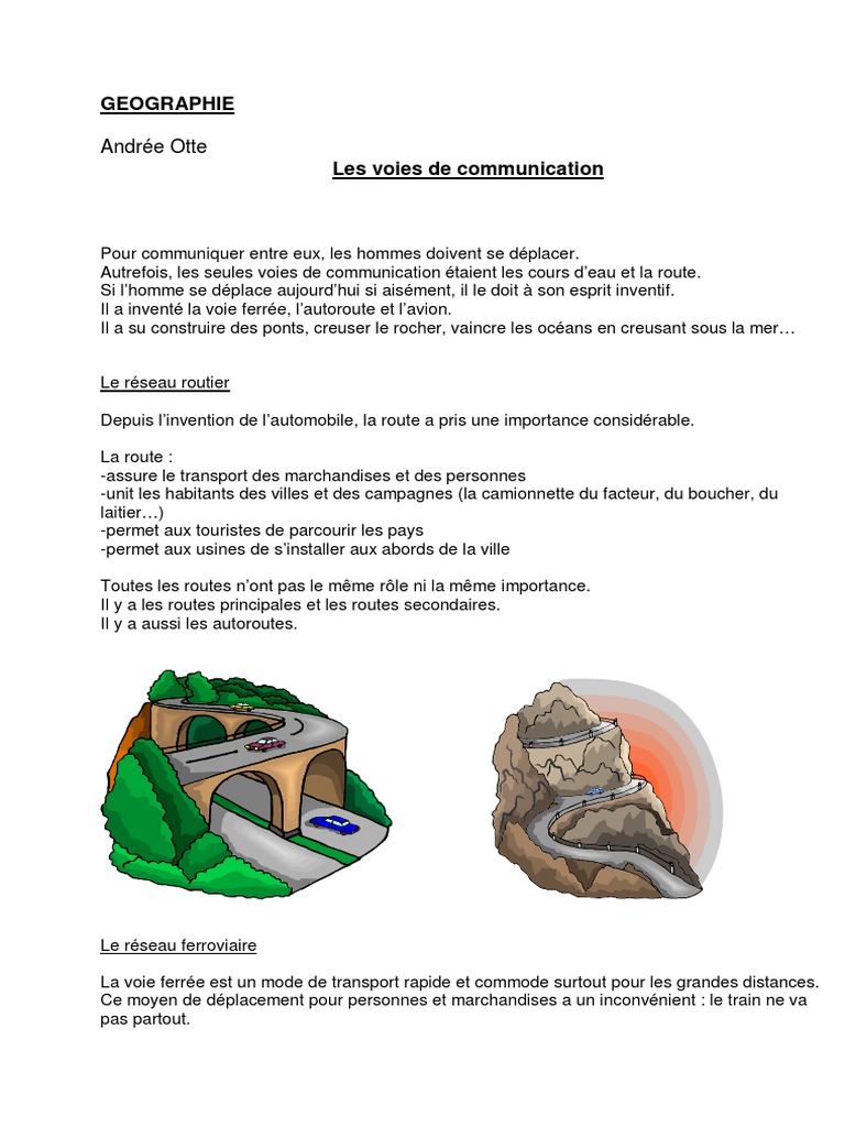 Les voies de communication modernes | PDF | Transport | Canal