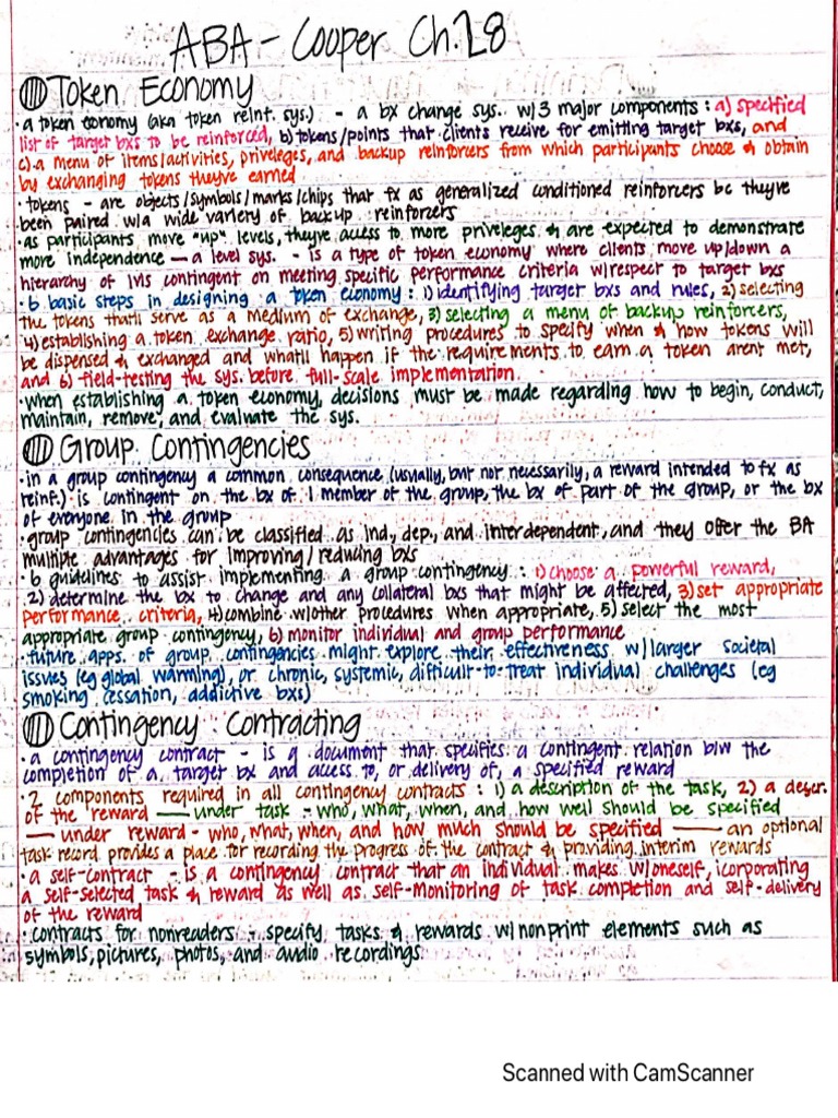 ABA - Cooper - Ch. 28 Summary | PDF