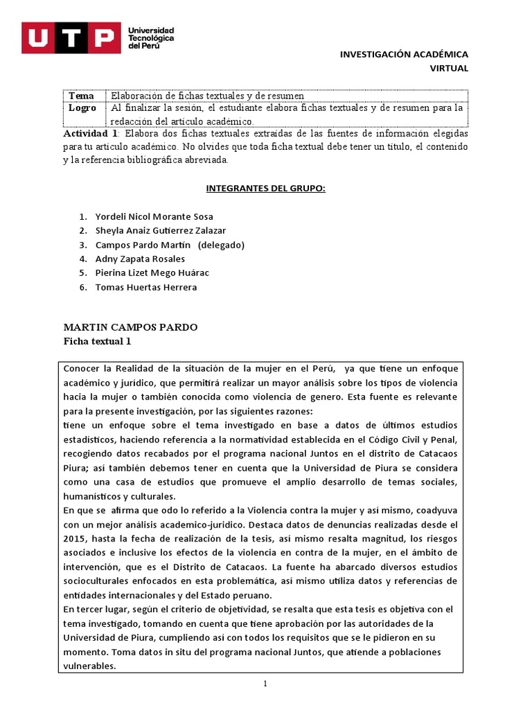 S9 - Tarea - Fichas Textuales y de Resumen - Docx Tarea | PDF | La ... S9 - Tarea - Fichas Textuales y de Resumen - Docx Tarea | PDF | La ...