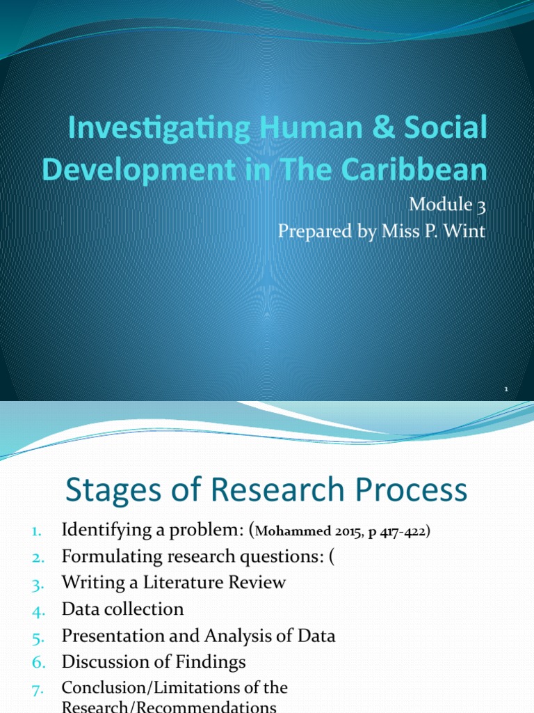 Investigating Human & Social Development in The Caribbean | PDF ...
