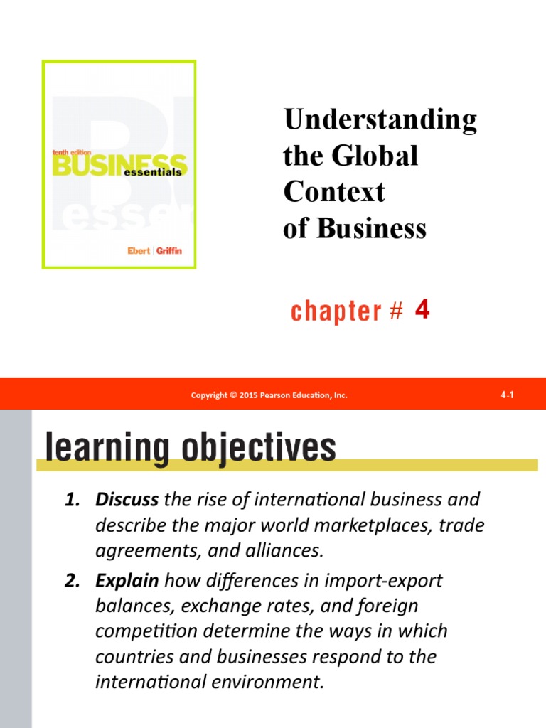 Chapter 4 - Understanding The Global Context of Business | PDF | World ...