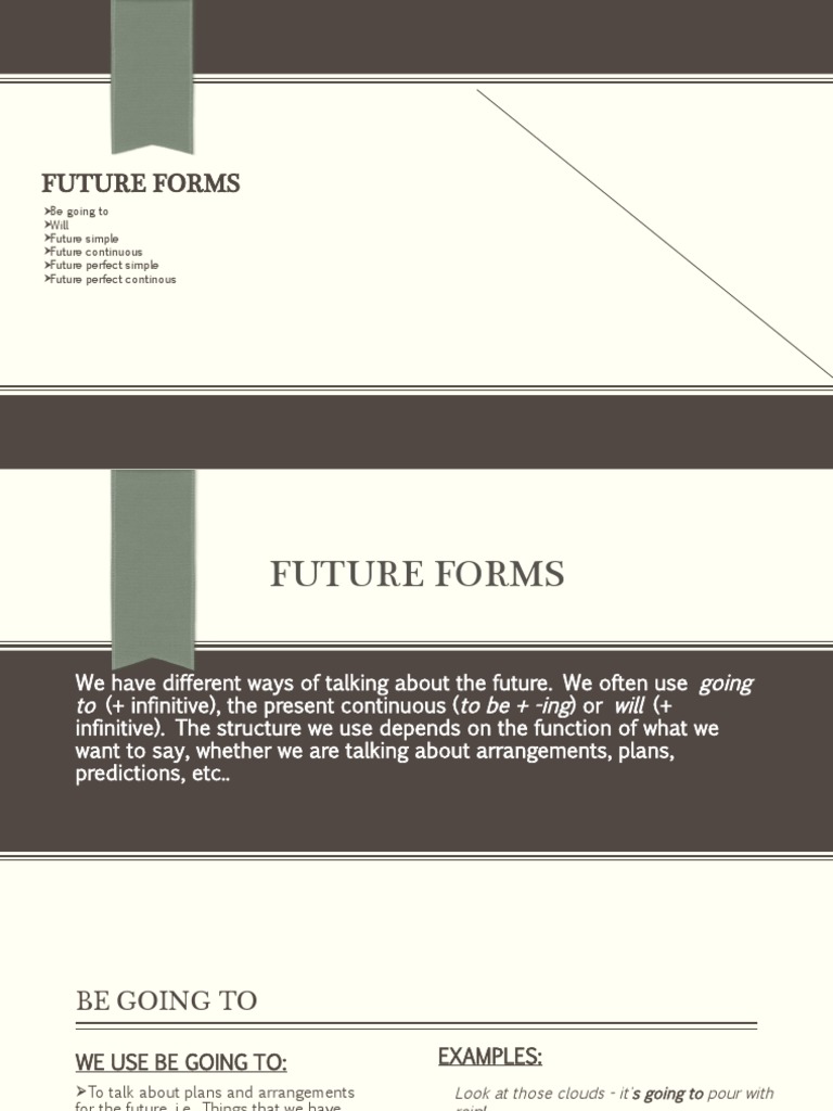 Engleski (Future Forms) | PDF | Linguistics | Grammar