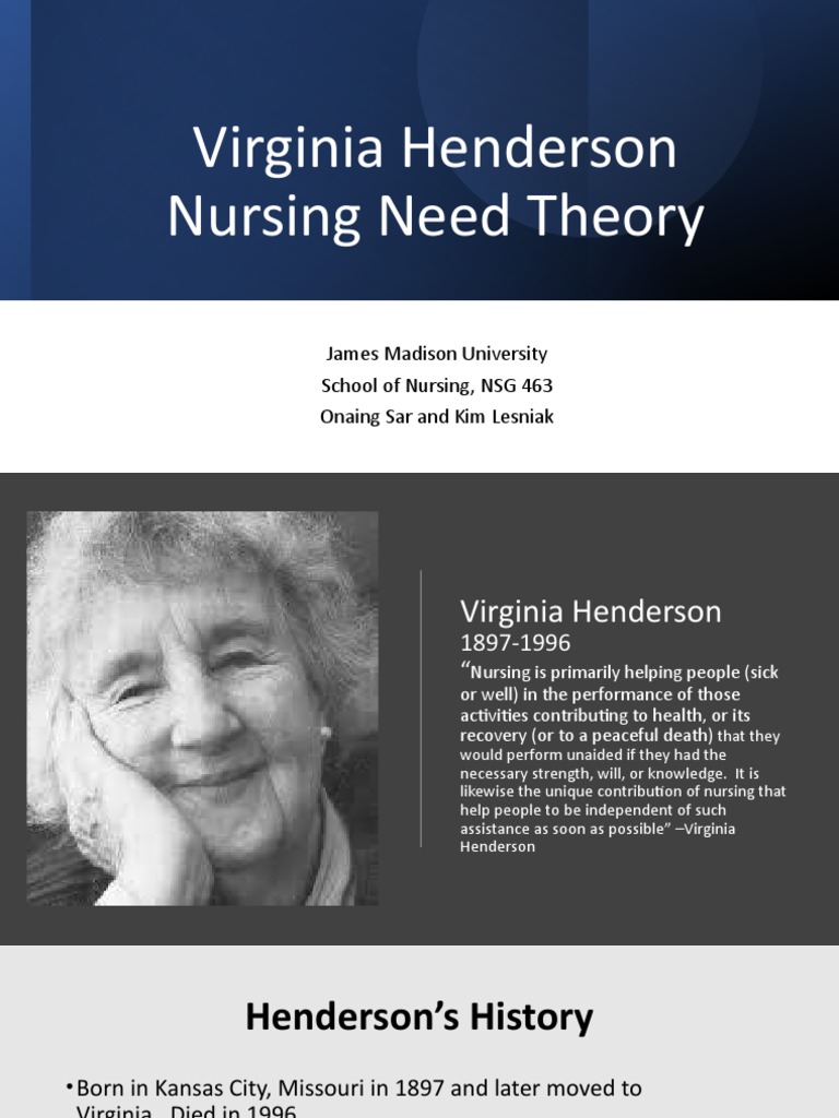 Henderson Presentation | PDF | Nursing | Theory