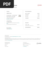 Airbnb Travel Receipt, Confirmation Code Y9WEFR PDF | PDF | Fee | Airbnb