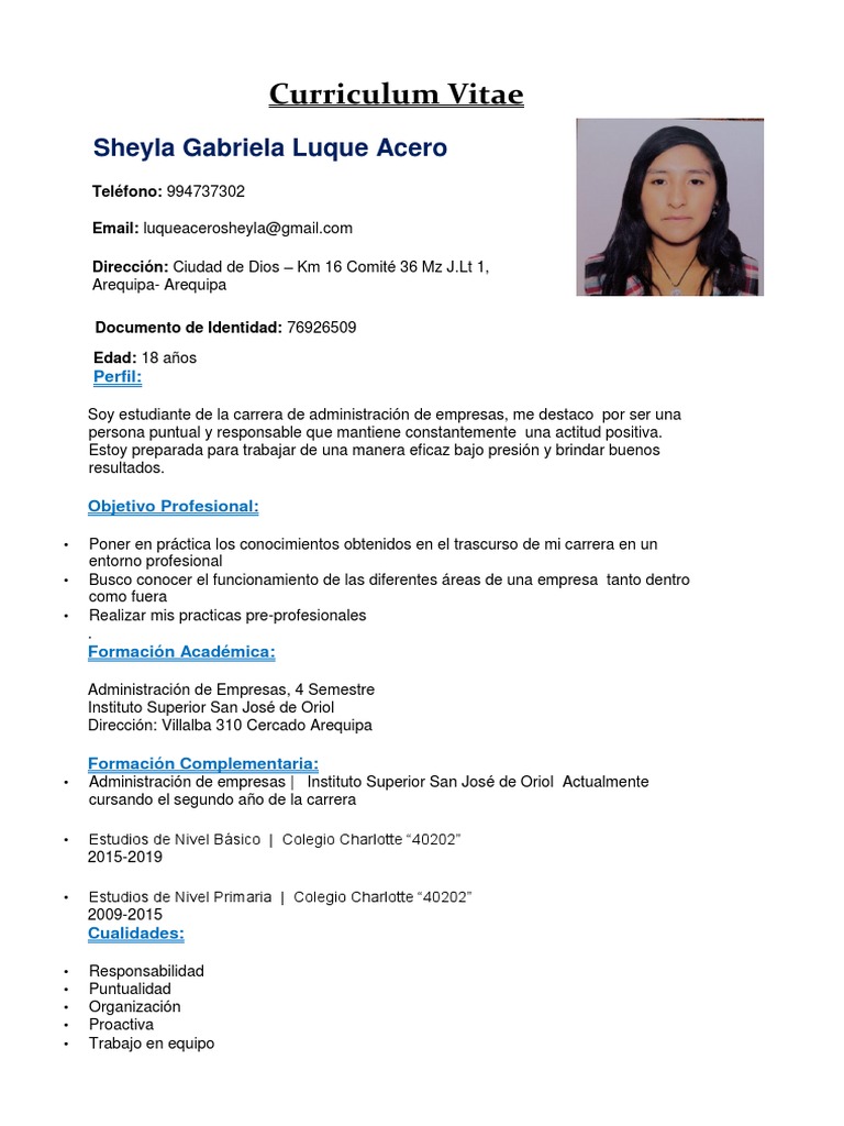 Curr - Culum Vitae | PDF | Educación más alta