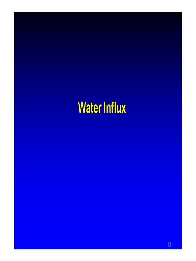 Res Eng PP Ch3 Water Influx | PDF | Petroleum Reservoir | Aquifer