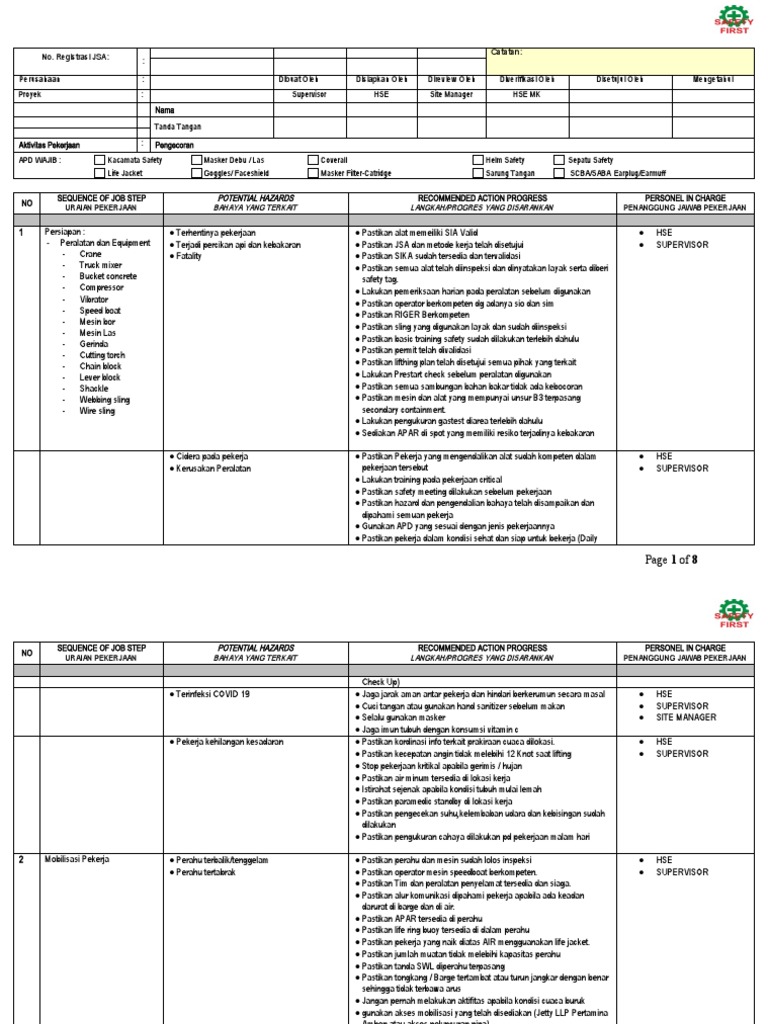 JSA Pengecoran | PDF
