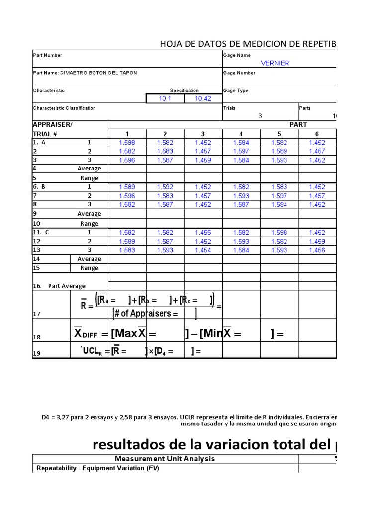 REPETIBILIDAD Y REPRODUCIBILIDAD Parte 2 | PDF | Analysis