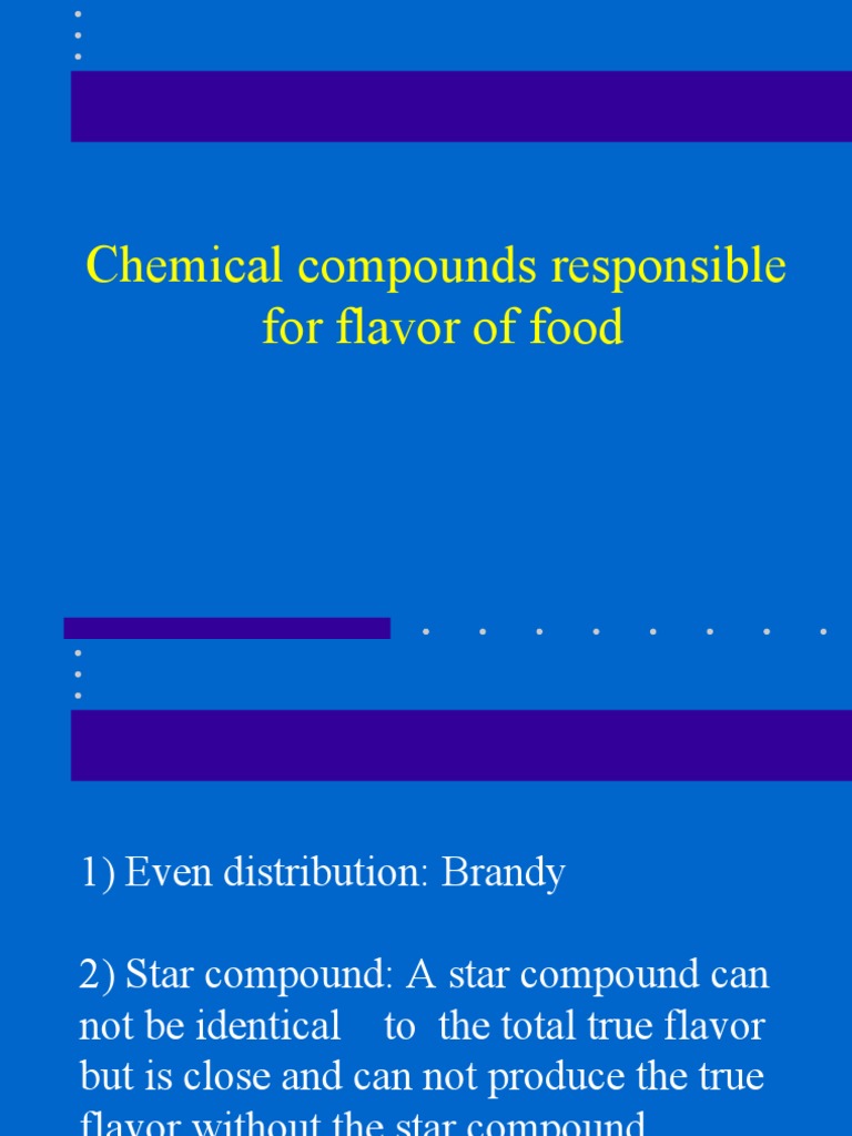 Flavor Compounds in Food Chemistry | PDF | Flavor | Foods