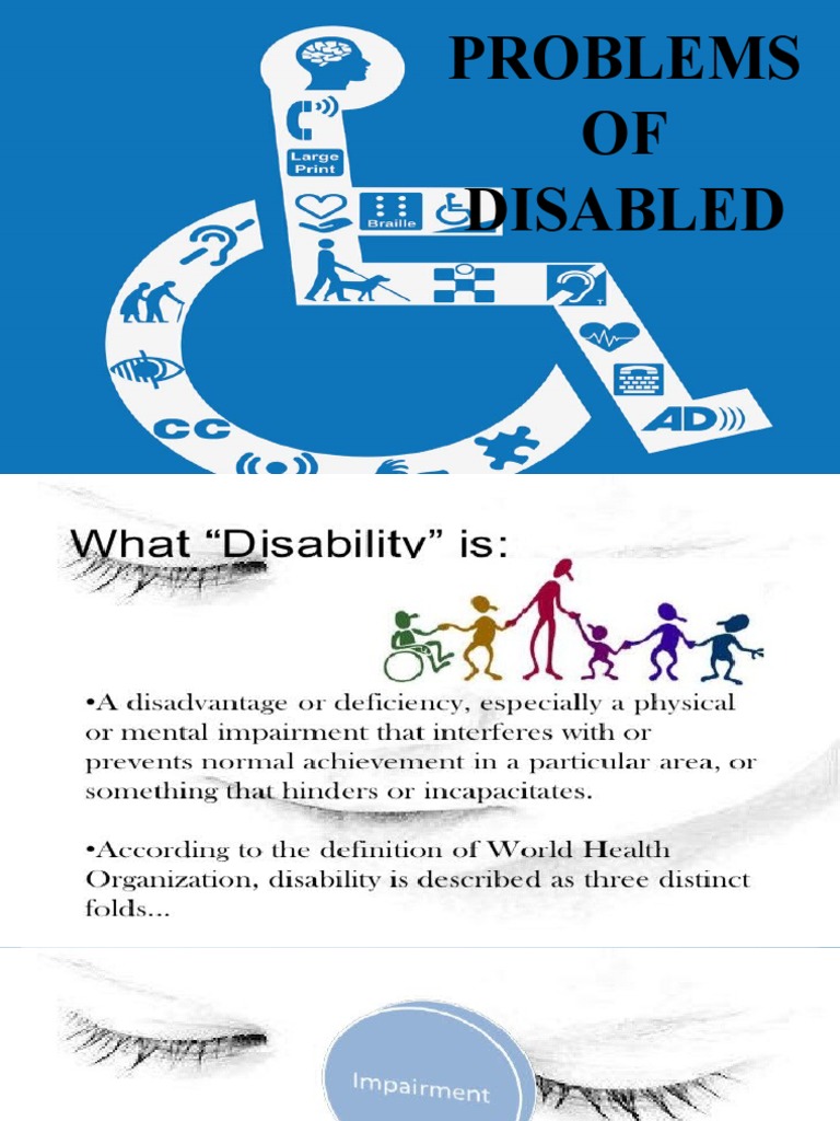 Problems OF Disabled | PDF
