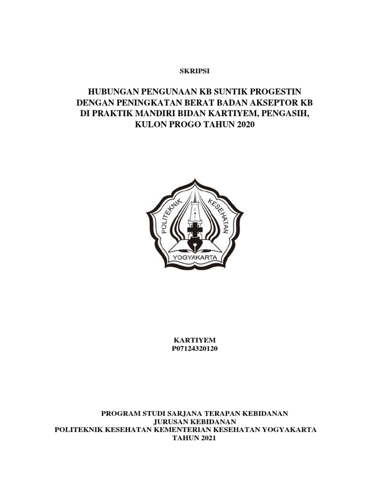 KB Suntik Progestin dan Berat Badan Akseptor | PDF