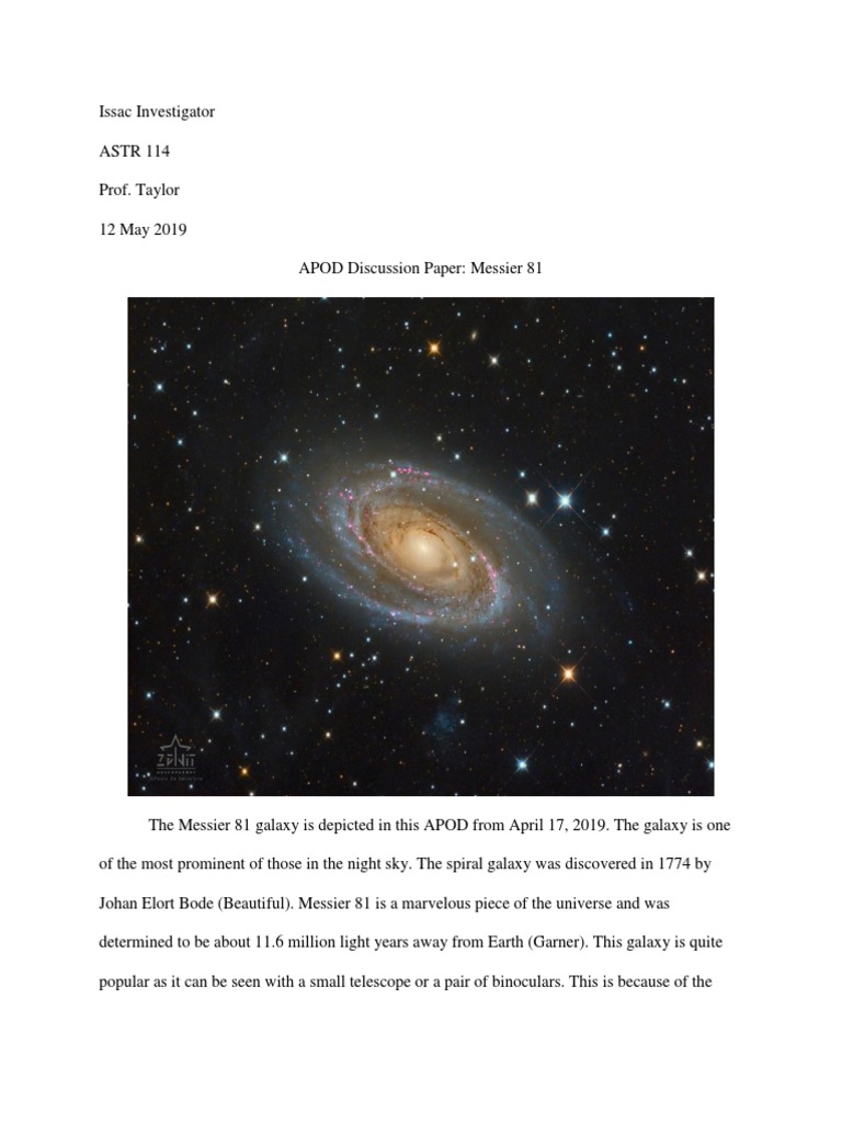 APOD Example 3 | PDF | Milky Way | Astronomy
