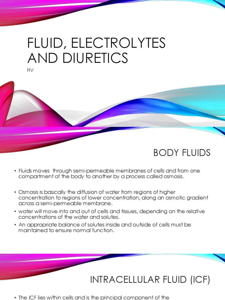Fluid, Electrolytes and Diuretics 2020 | PDF | Kidney | Anatomy