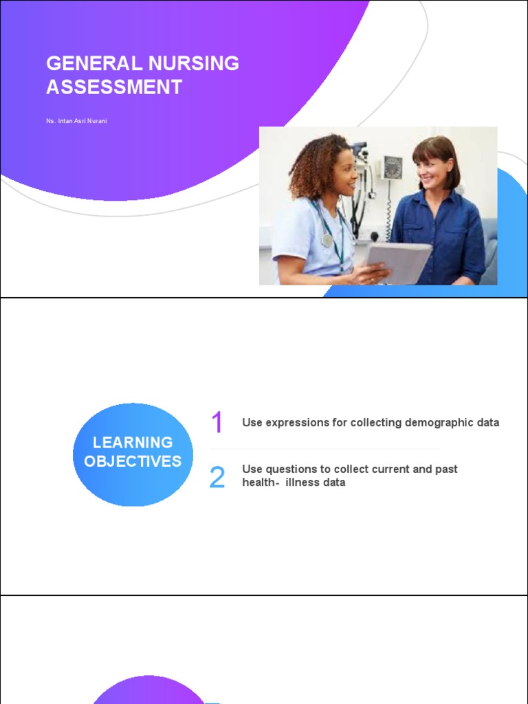 General Nursing Assessment: Ns. Intan Asri Nurani | PDF | Medicine ...