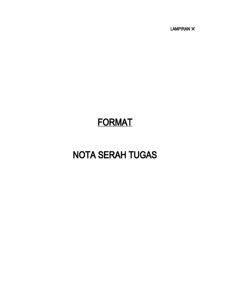 Dokumen - Tips Nota Serah Tugas Guru Penyelaras Ict Guru Data | PDF