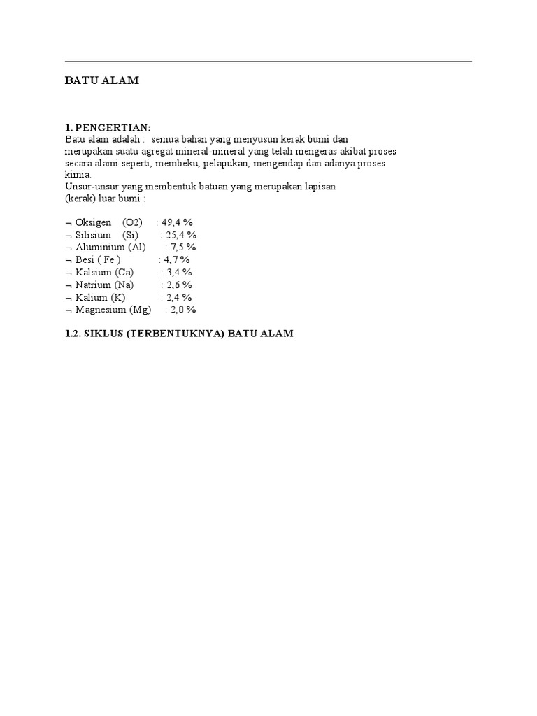 Batu Alam | PDF